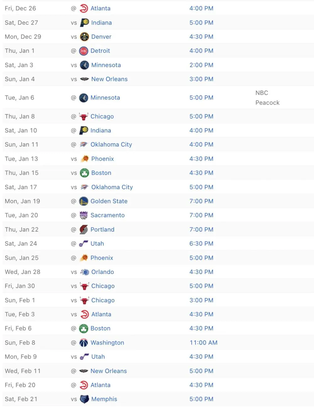 Miami Heat Schedule for 2025-26 Regular Season