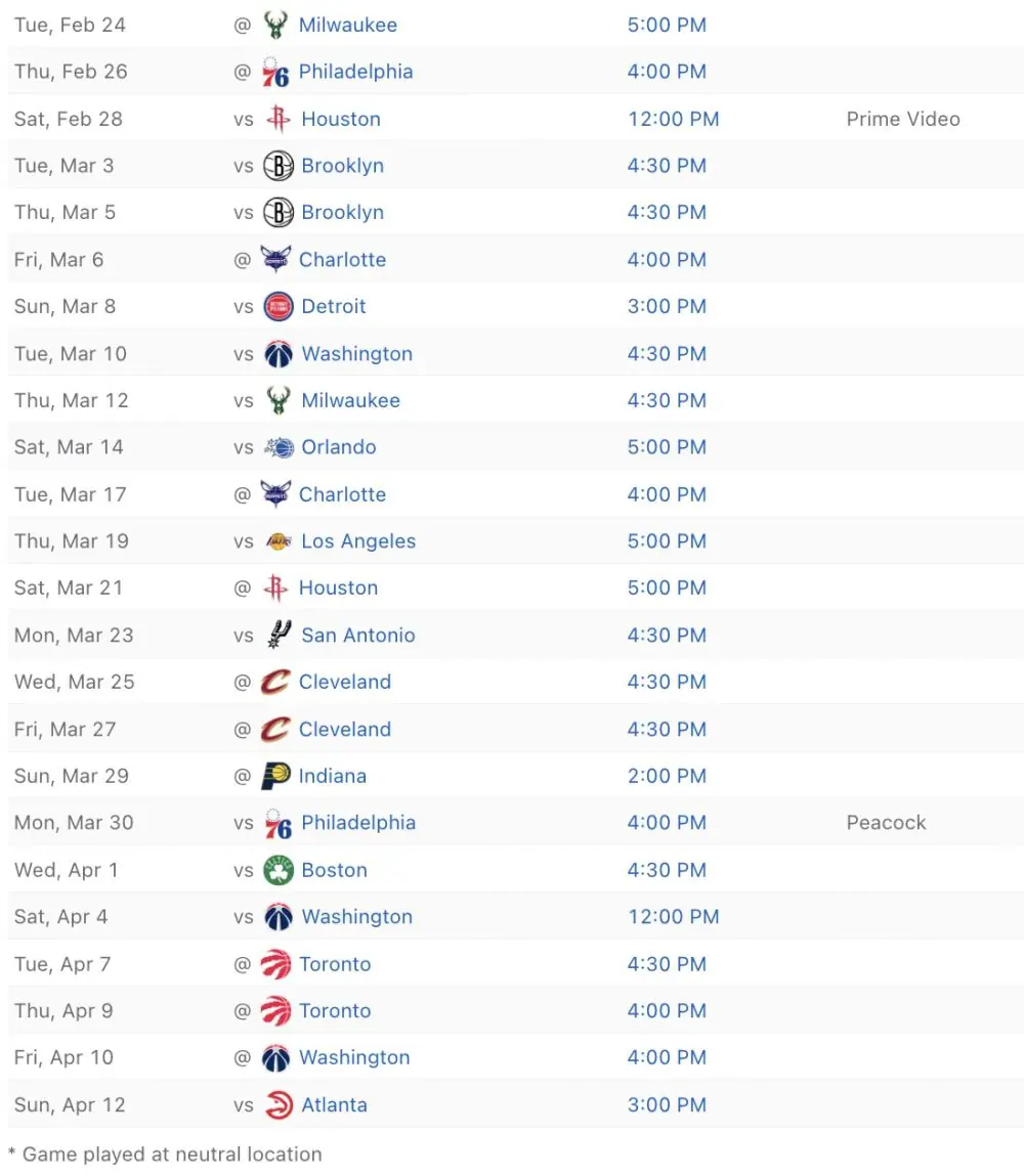 Miami Heat Schedule for 2025-26 Regular Season
